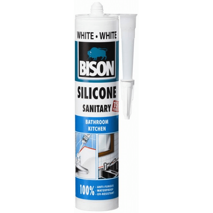 Bison Silicone Sanitary White – Alhadefh Bulding Materials