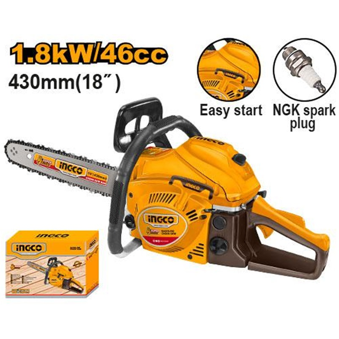 Ingco Gasoline Chain Saw Gcs5451811 – Alhadefh Bulding Materials