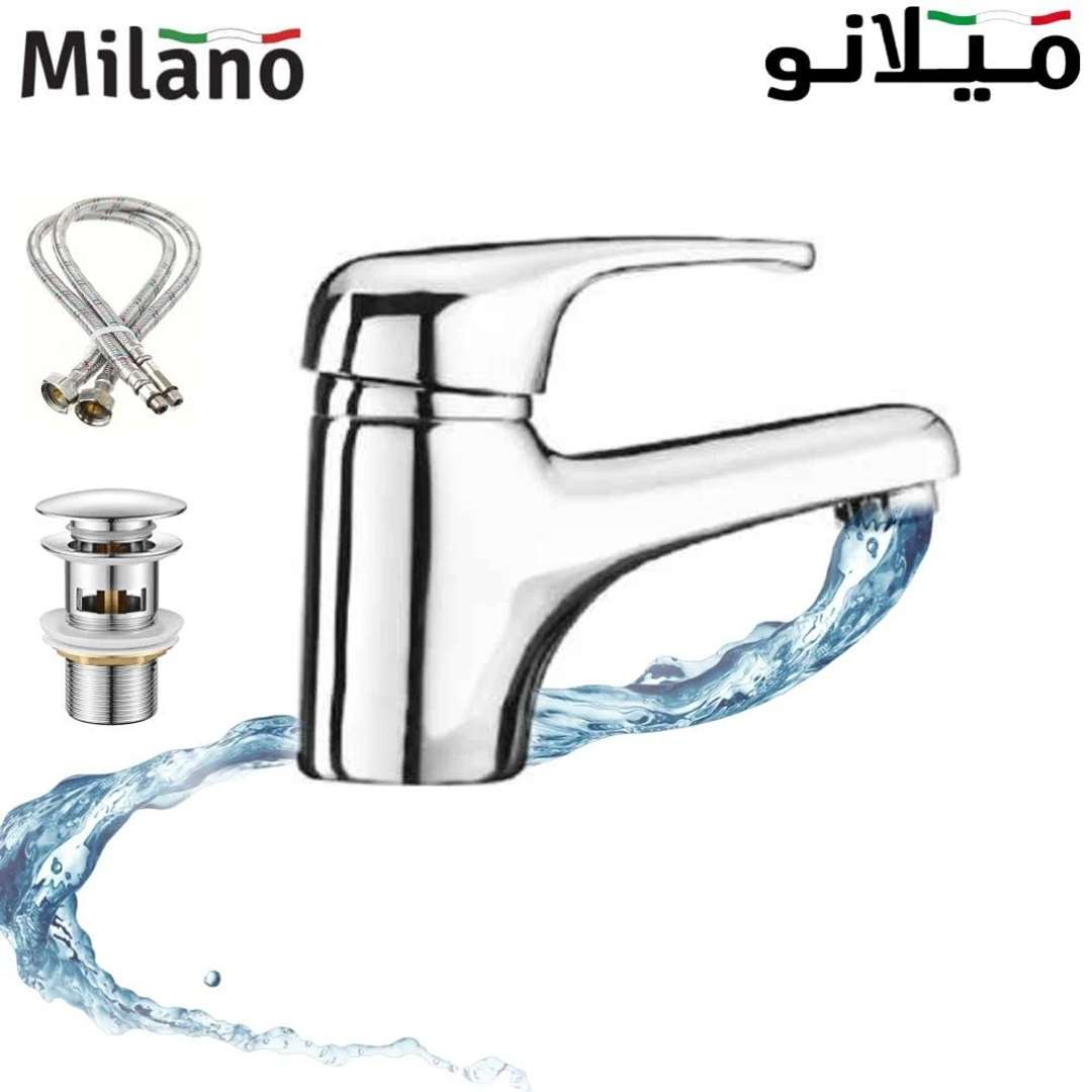 Milano Queen Wash Basin Mixer With Pop Up Waste – Alhadefh Bulding ...