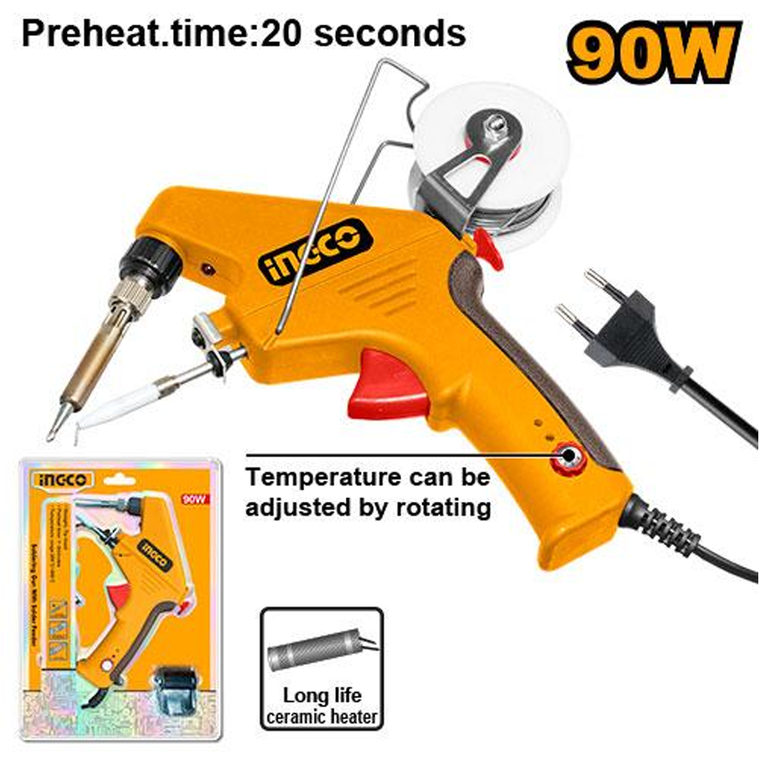 Ingco Soldering gun with solder feeder SI016732 – Alhadefh Bulding ...