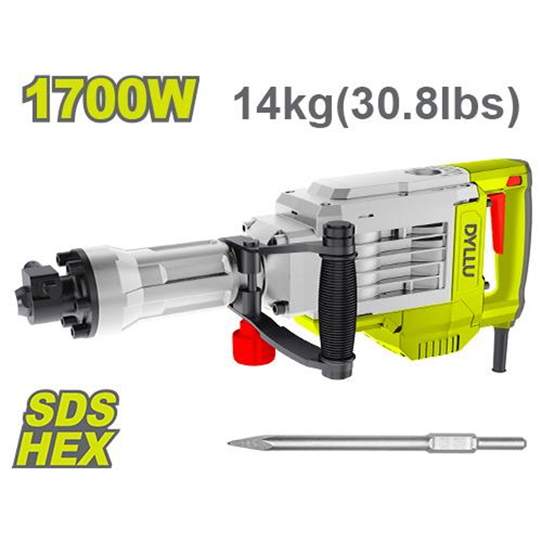 Dyllu Demolition Breaker 1700w DTDB1D90 – Alhadefh Bulding Materials